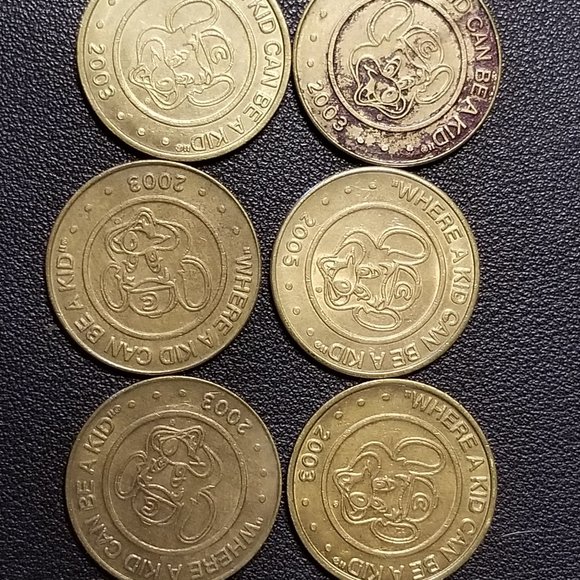 Other | Rare Chuckie Cheese Where A Kid Can Be A Kid 203 Tokens | Poshmark